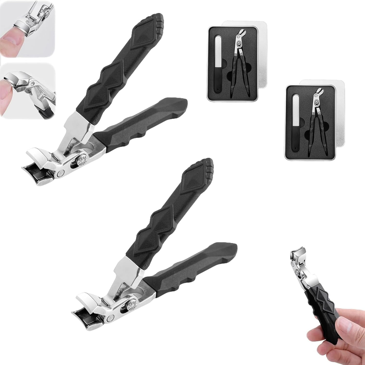 Olygee Clipmaster Pro, Olygee Nail Clippers, Large Angled Head Toenail ...