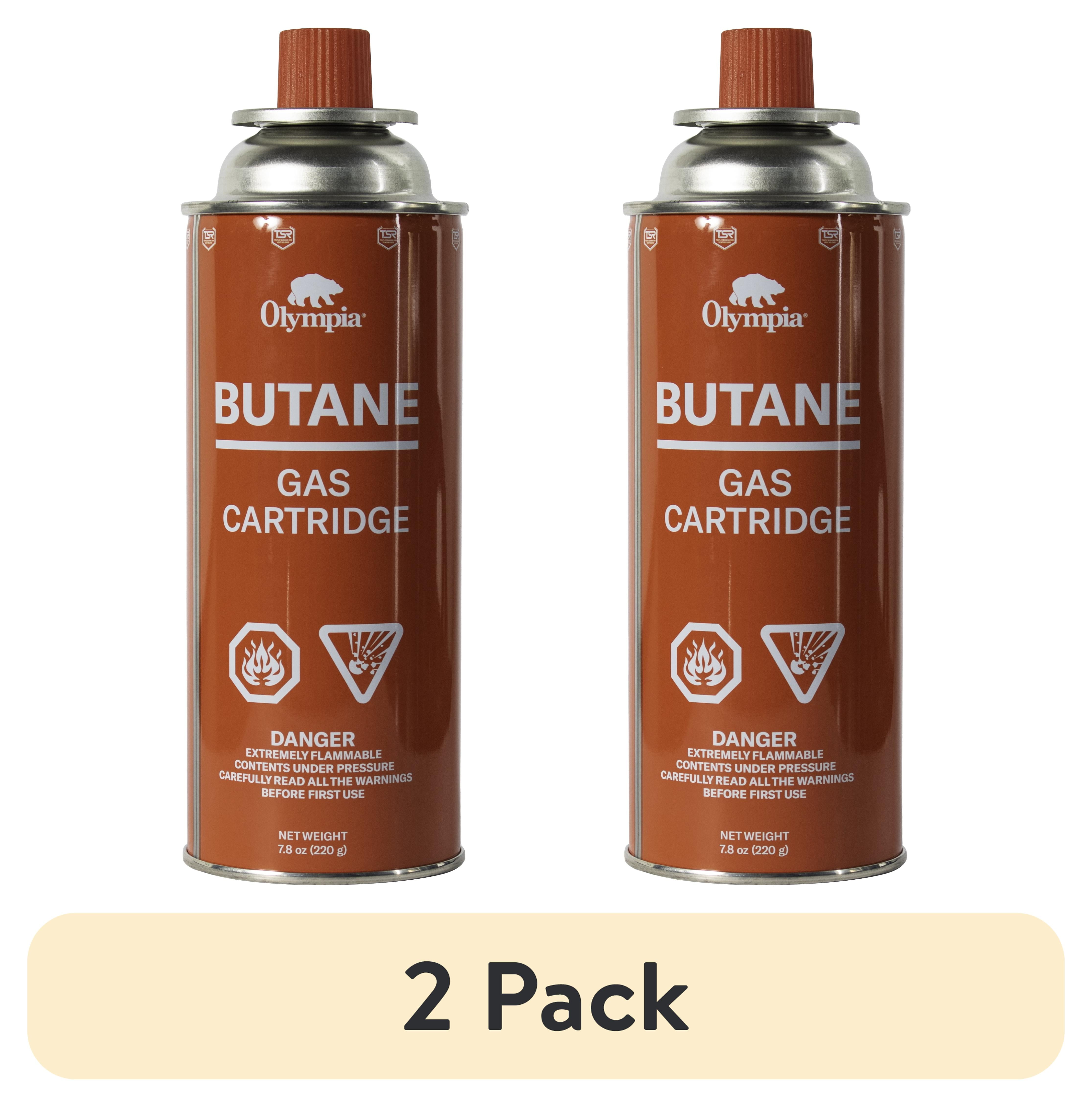(2 pack) Olympia Brand Butane Gas Cartridge – 7.75oz (220g) - for ...