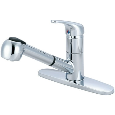 B & K Polished Chrome 2.2 GPM Self-Closing Basin Faucet 120-003NLA ...