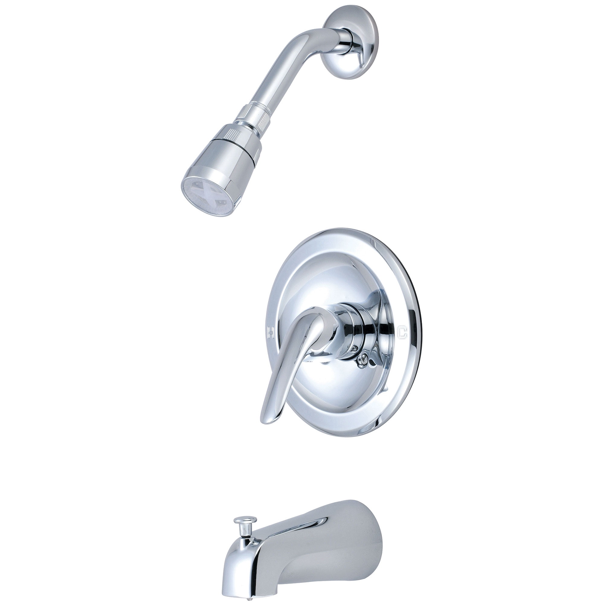 Olympia Faucets Single Handle Volume Control Tub and Shower Faucet Set ...