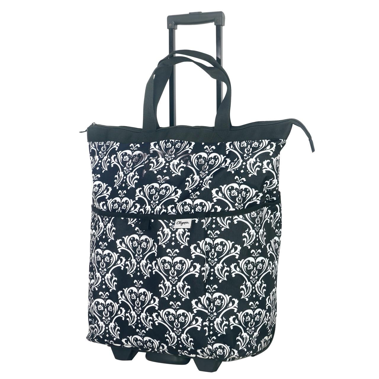 Olympia Sports Fashionista Rolling Carry-On Tote with Travel Wheels ...
