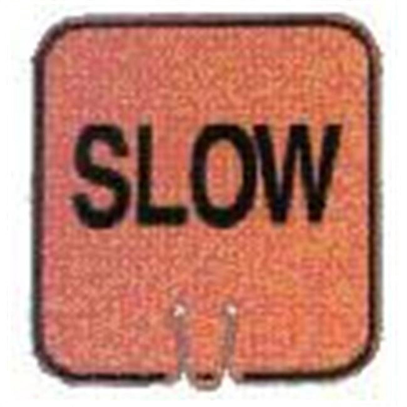 Olympia Sports SF035P Large Snap-On Cone Sign - SLOW - Walmart.com