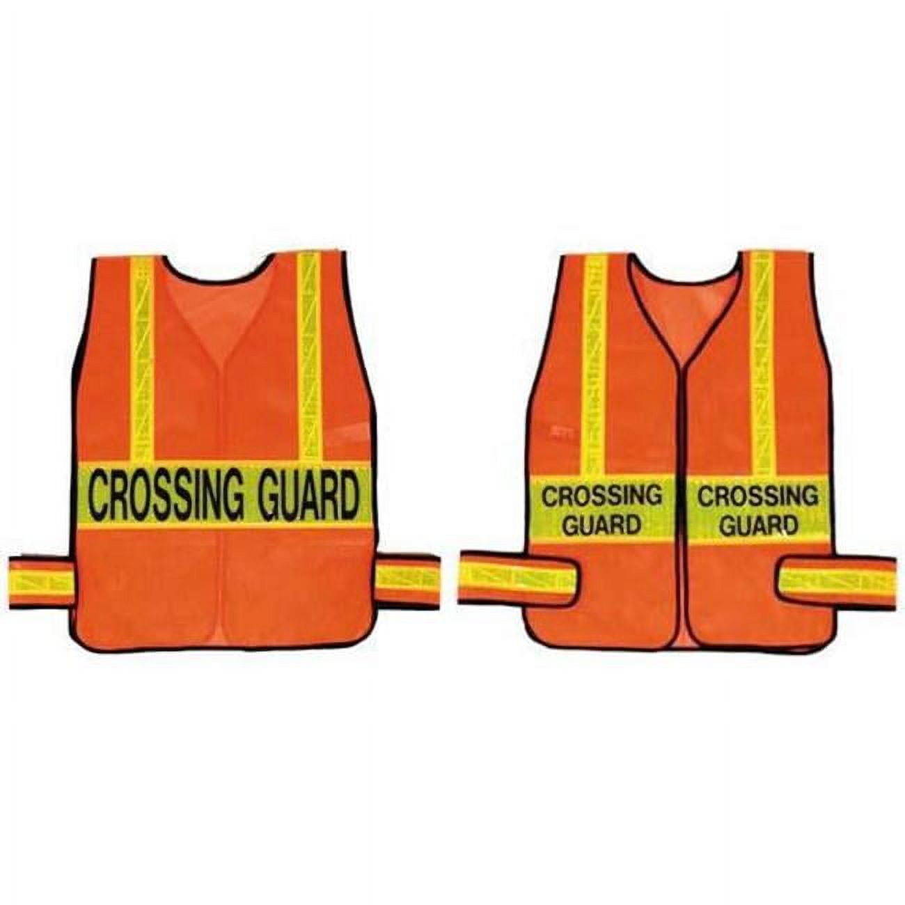 Olympia Sports SF221P Crossing Guard Vest - Orange w/ Lime (Standard ...