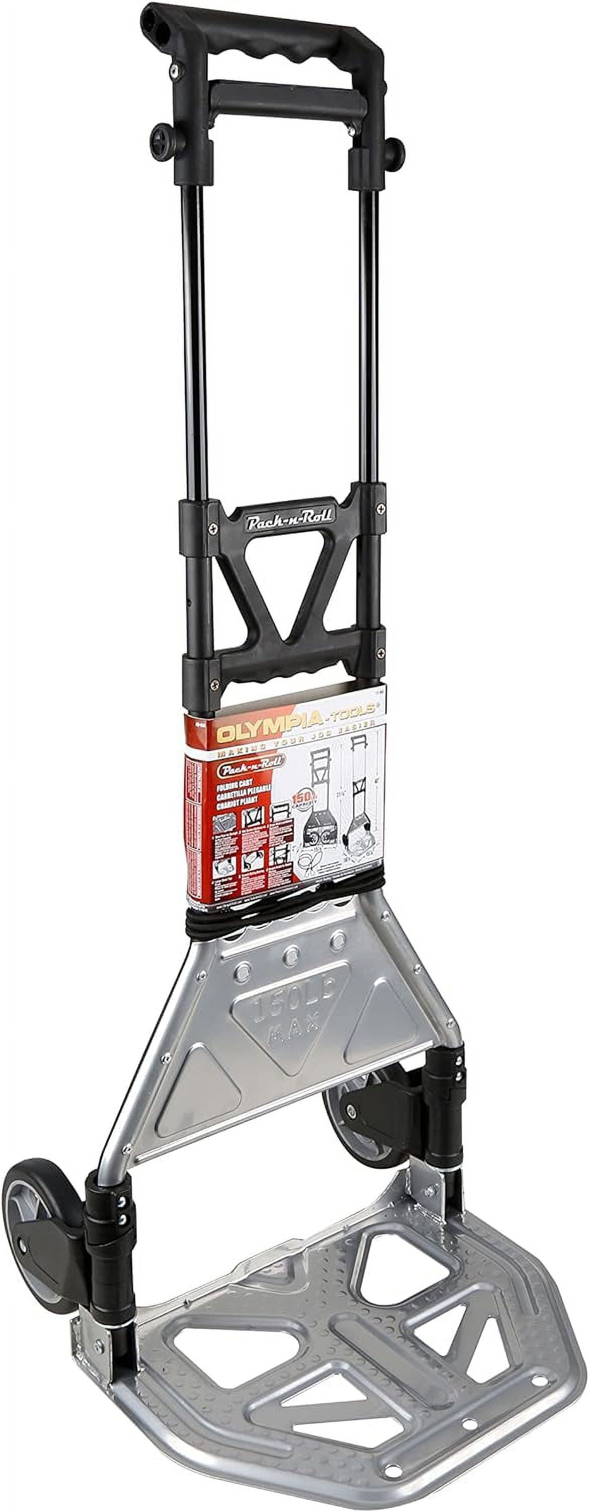 Olympia Tools 150 Lb Foldable Hand Truck & Dolly with Telescoping ...