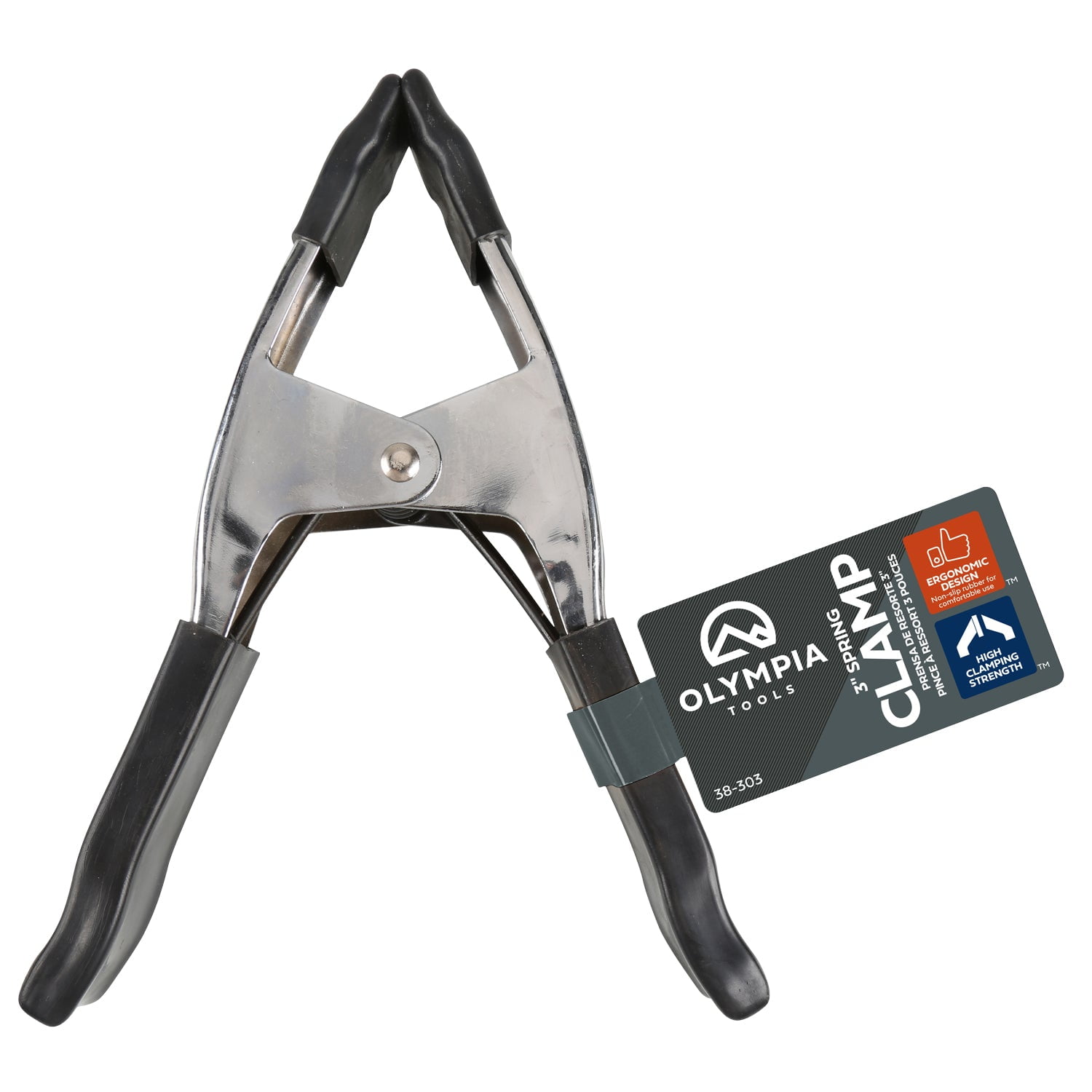 Olympia Tools International Spring Metal Clamp 38-303, 3 Inches ...