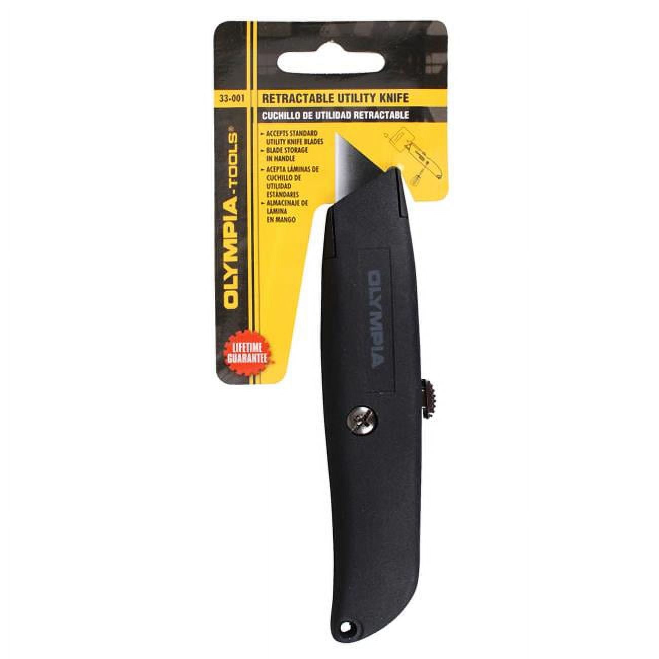 Olympia Tools Retractable Utility Knife 33-001 - Walmart.com