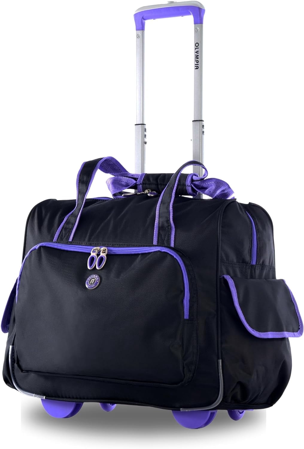 Olympia U.S.A. Deluxe Fashion Lightweight Rolling Overnighter,Weekender ...