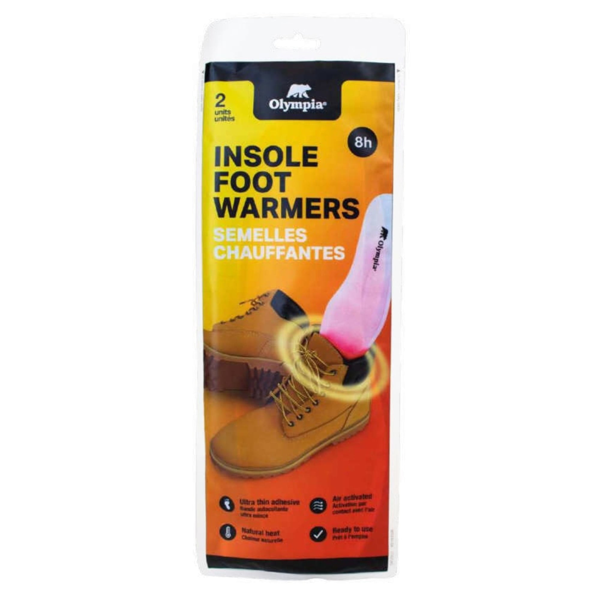 Olympia iHot Single Use Insole Toe Warmer- 16 Units, up to 8 Hours of ...