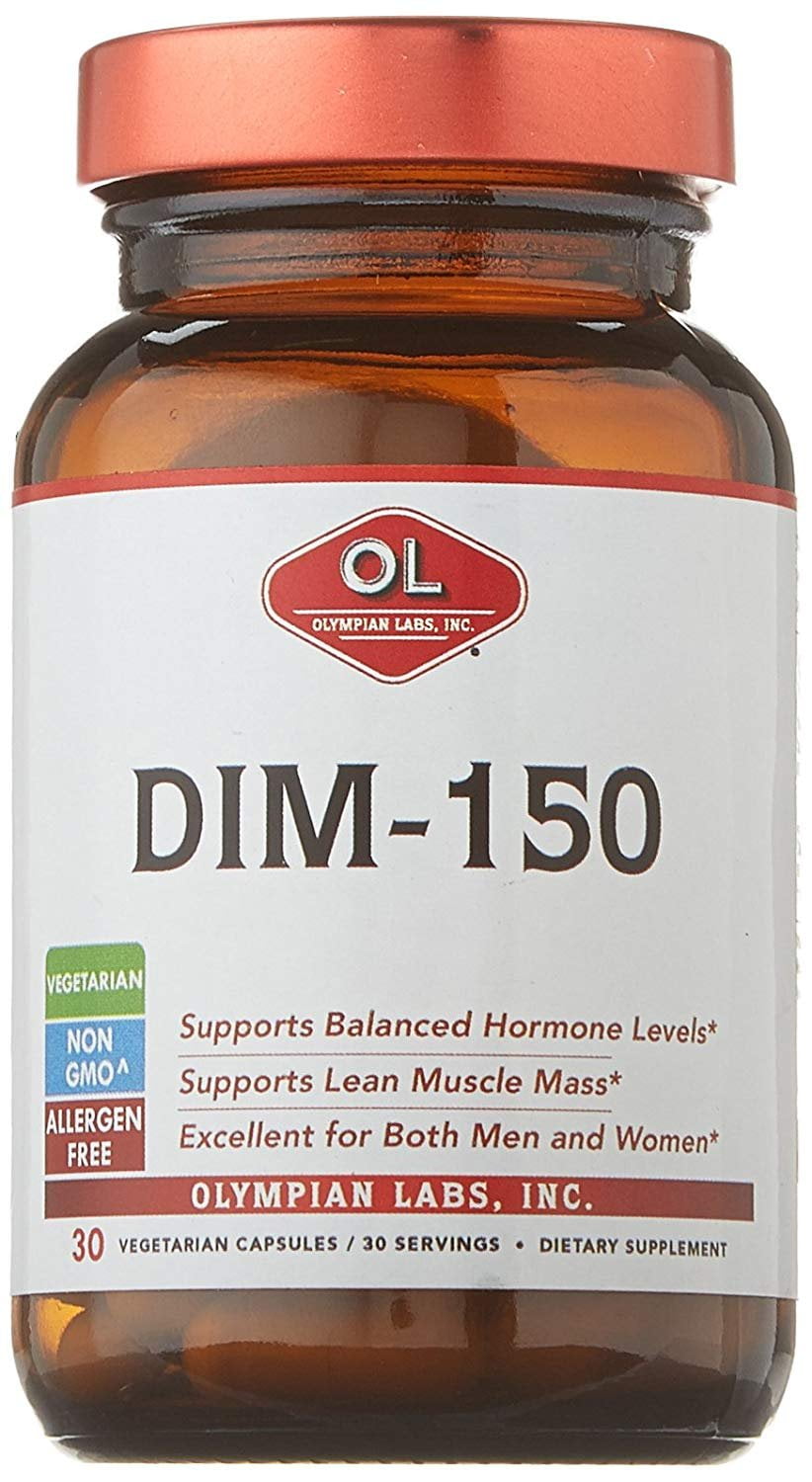 Olympian Lab Dim 150mg Supports Muscle Mass, Non GMO & Gluten Free ...