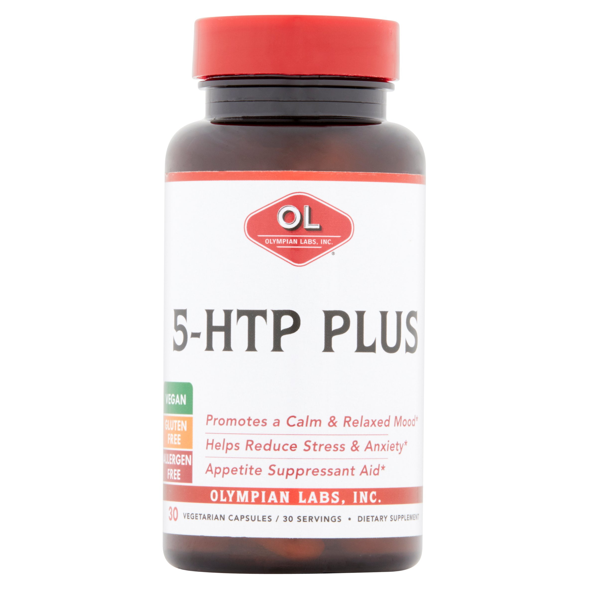 Olympian Labs 5-HTP Plus Vegetarian Capsules, 30 count - Walmart.com