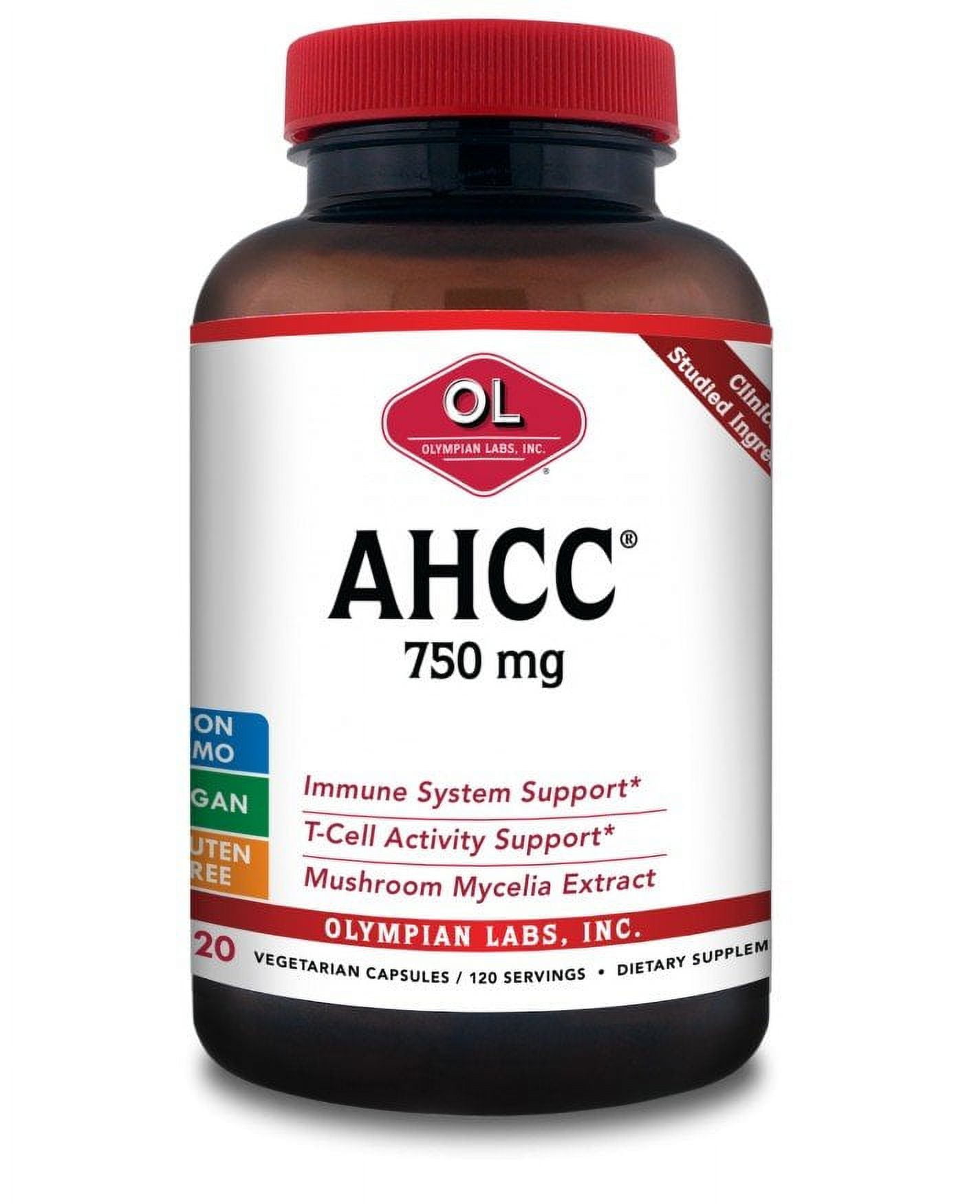 Olympian Labs AHCC 750 mg 120 VegCap - Walmart.com
