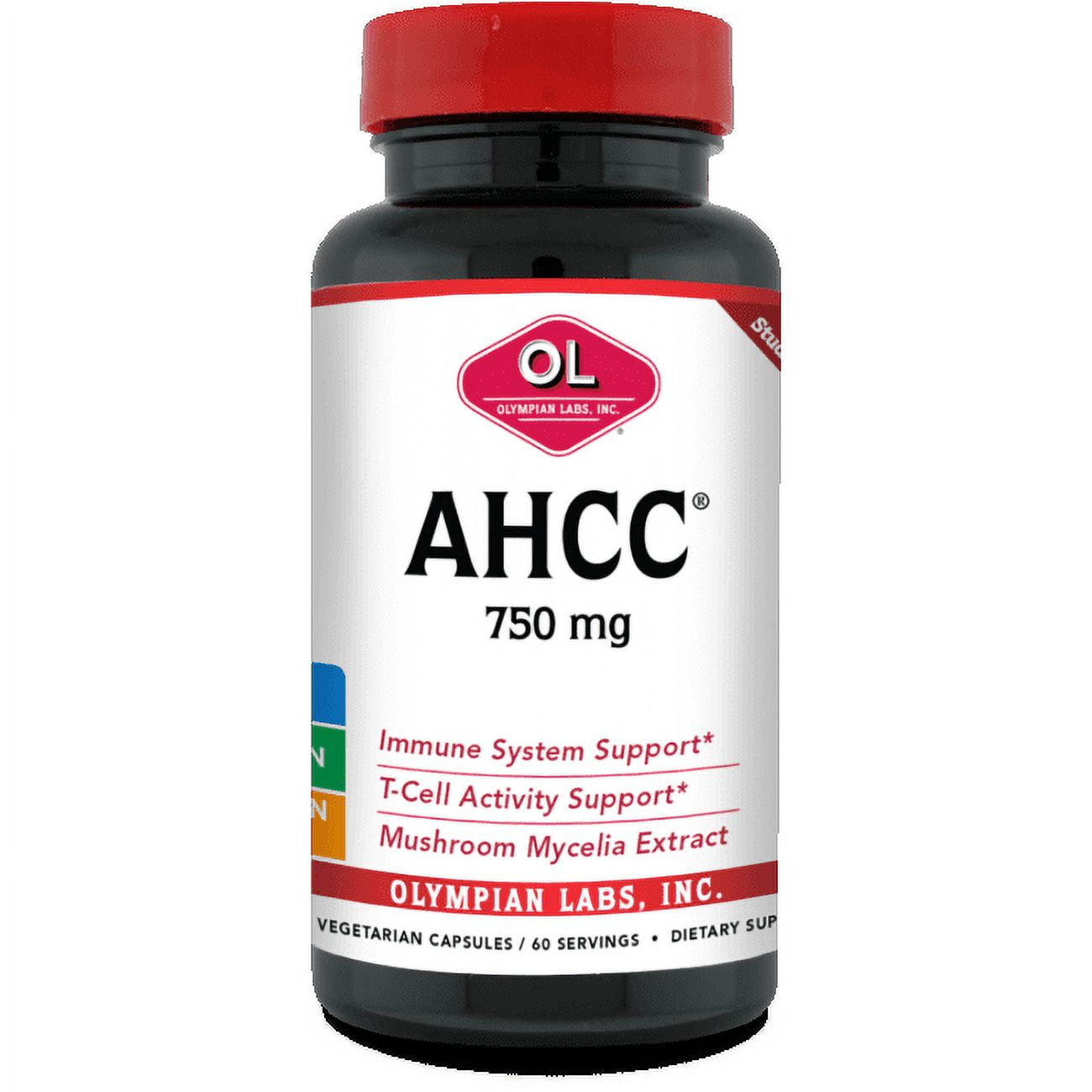 Olympian Labs AHCC 750mg Vegetarian Capsules, Immune Support, 60 Count ...
