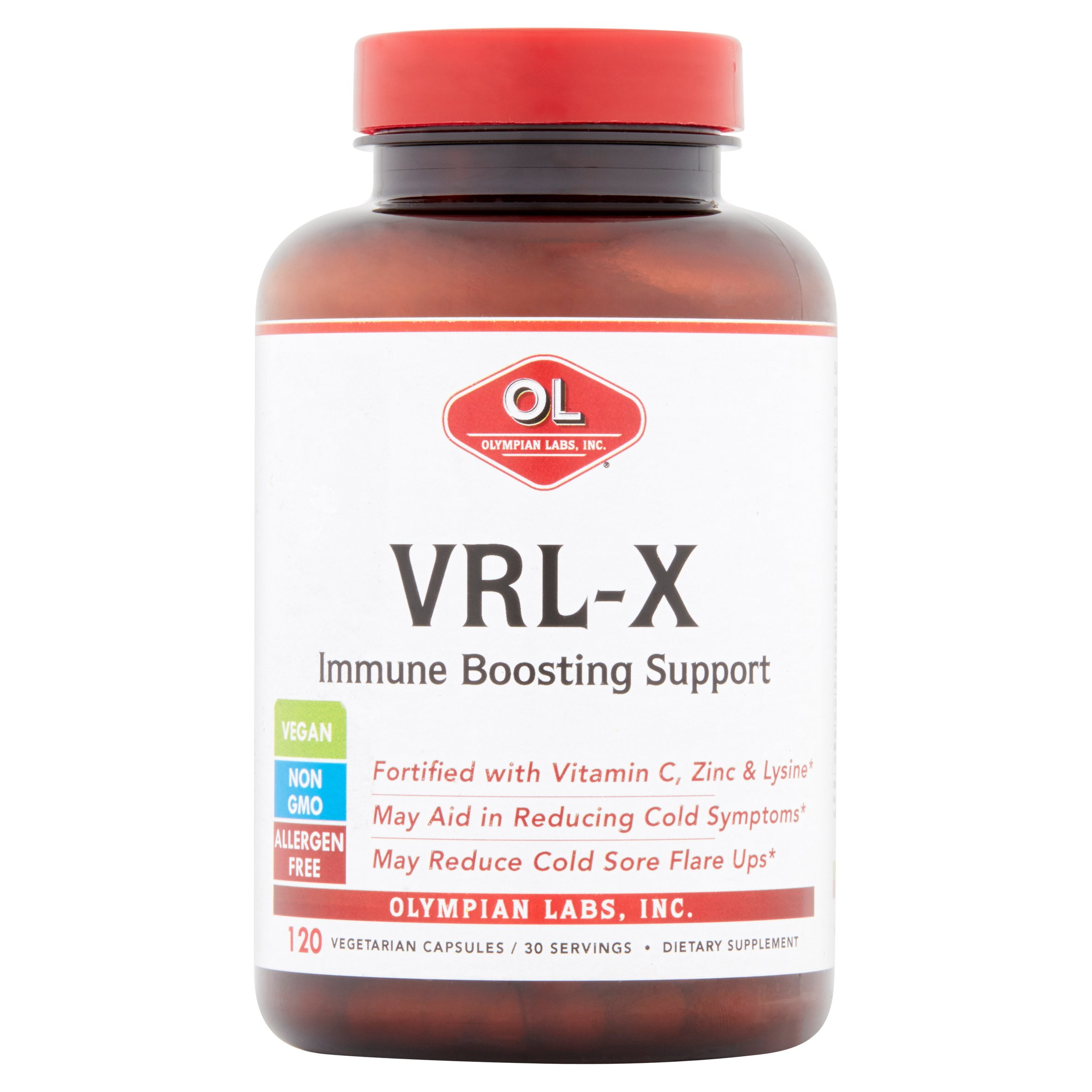 Olympian Labs VRL-X Immune Boosting Support Vegetarian Capsules, 120 ...