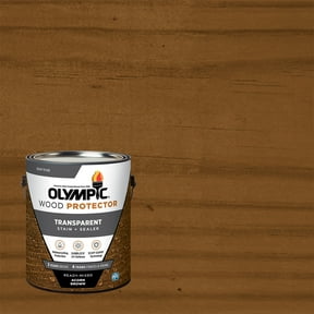 Olympic Maximum 1 Gallon Honey Gold Transparent Exterior Stain and ...