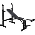 Olympic Adjustable Weight Bench Press Set with Squat Rack and Bench for ...