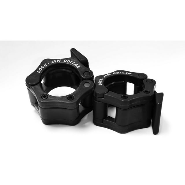 Olympic Bar Lock-Jaw Collars - Black - Walmart.com