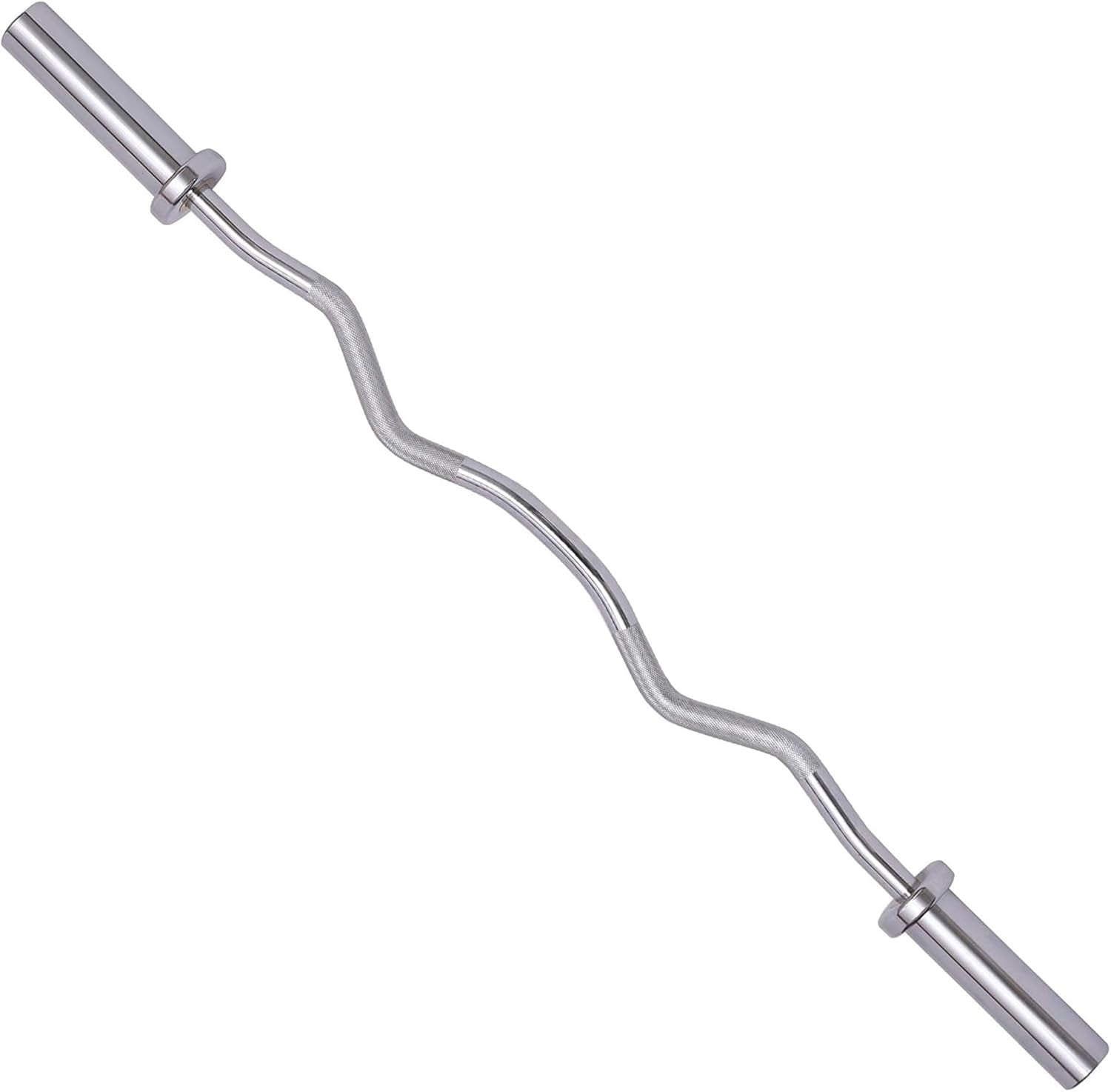 Olympic Barbell Bar 48", 2-Inch Curl Bar for Weight Lifting, Hip ...