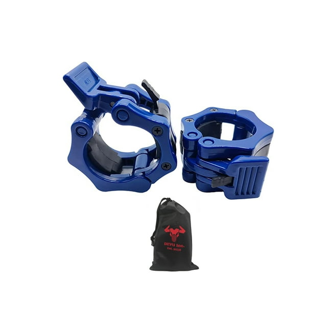 Olympic Barbell Clamps 2 inch Quick Release Pair 2" Hole Barbell Clamp ...