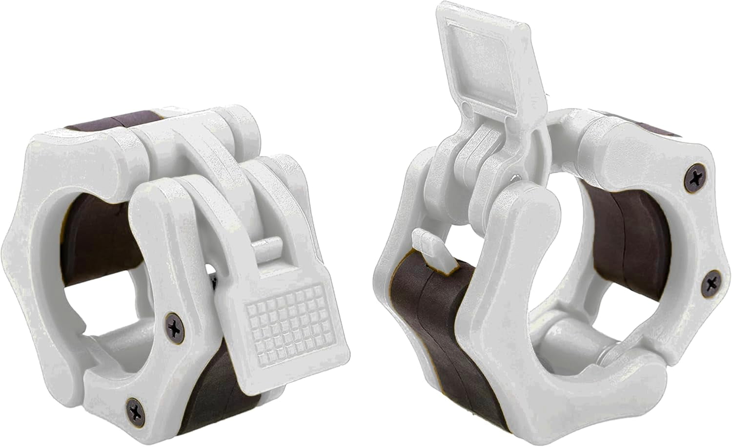 Olympic Barbell Clamps Collars Quick Release Pair Weight Clips for 2 ...