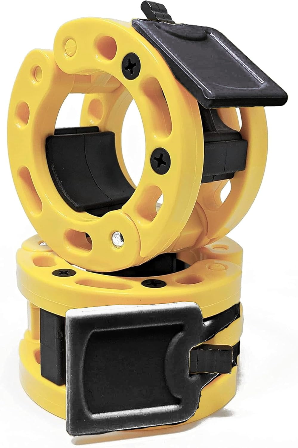 Olympic Barbell Clamps Collars Quick Release Pair of Locking Weight ...