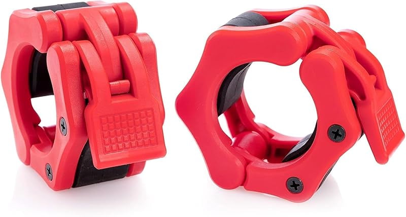 Olympic Barbell Collar 2 inch Quick Release Pair of Locking 2" Pro ...