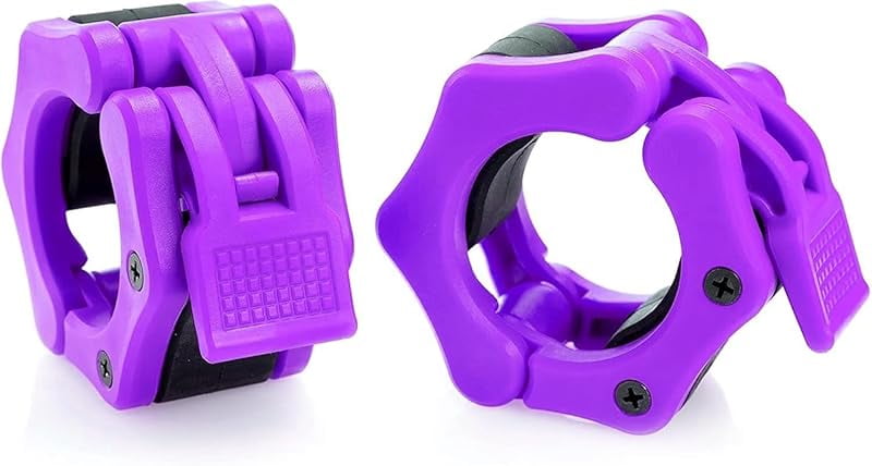 Olympic Barbell Collar 2 inch Quick Release Pair of Locking 2" Pro ...