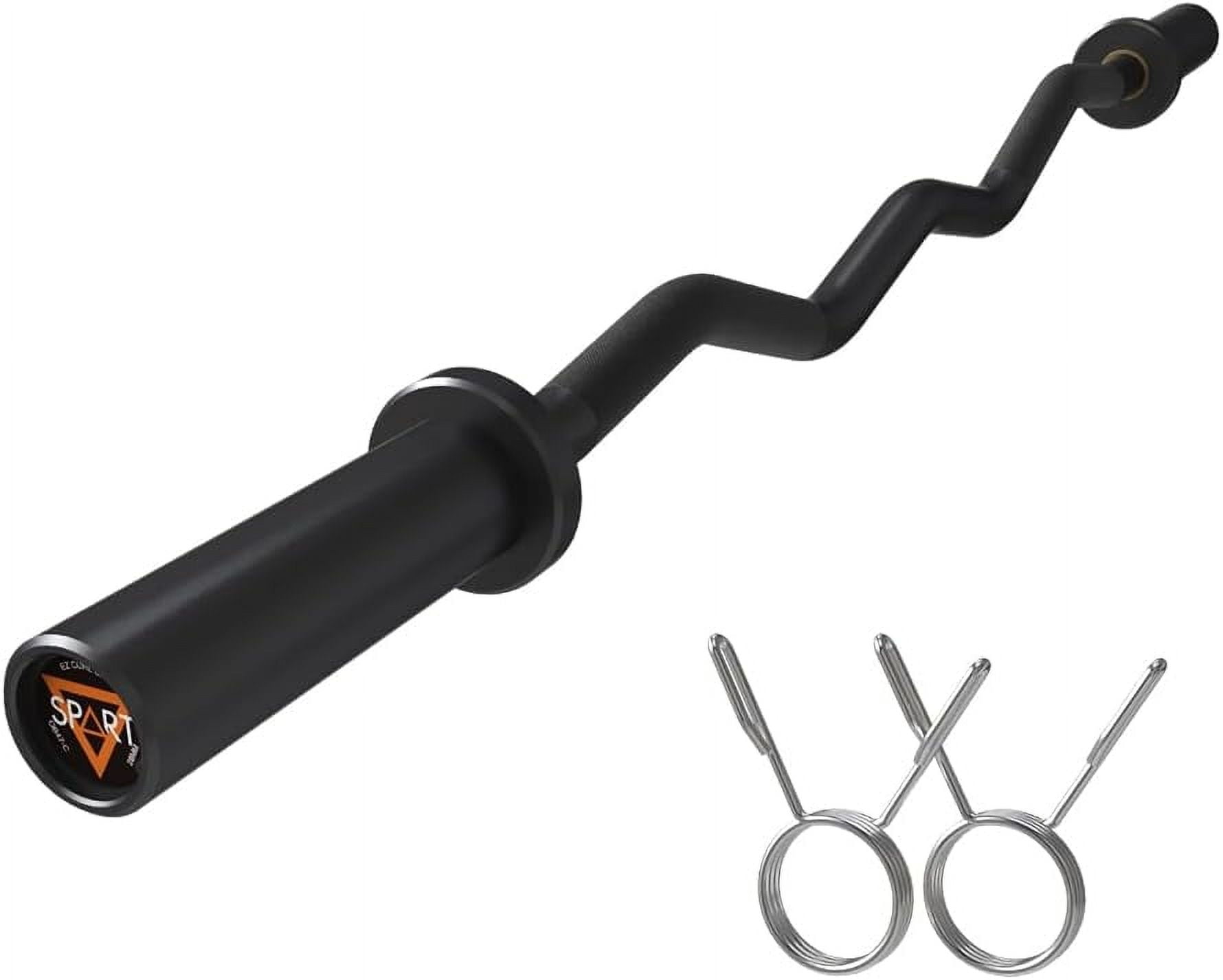 Olympic Barbell EZ Curl Bar, 47INCH/4FT Strength Training Curling Bar ...