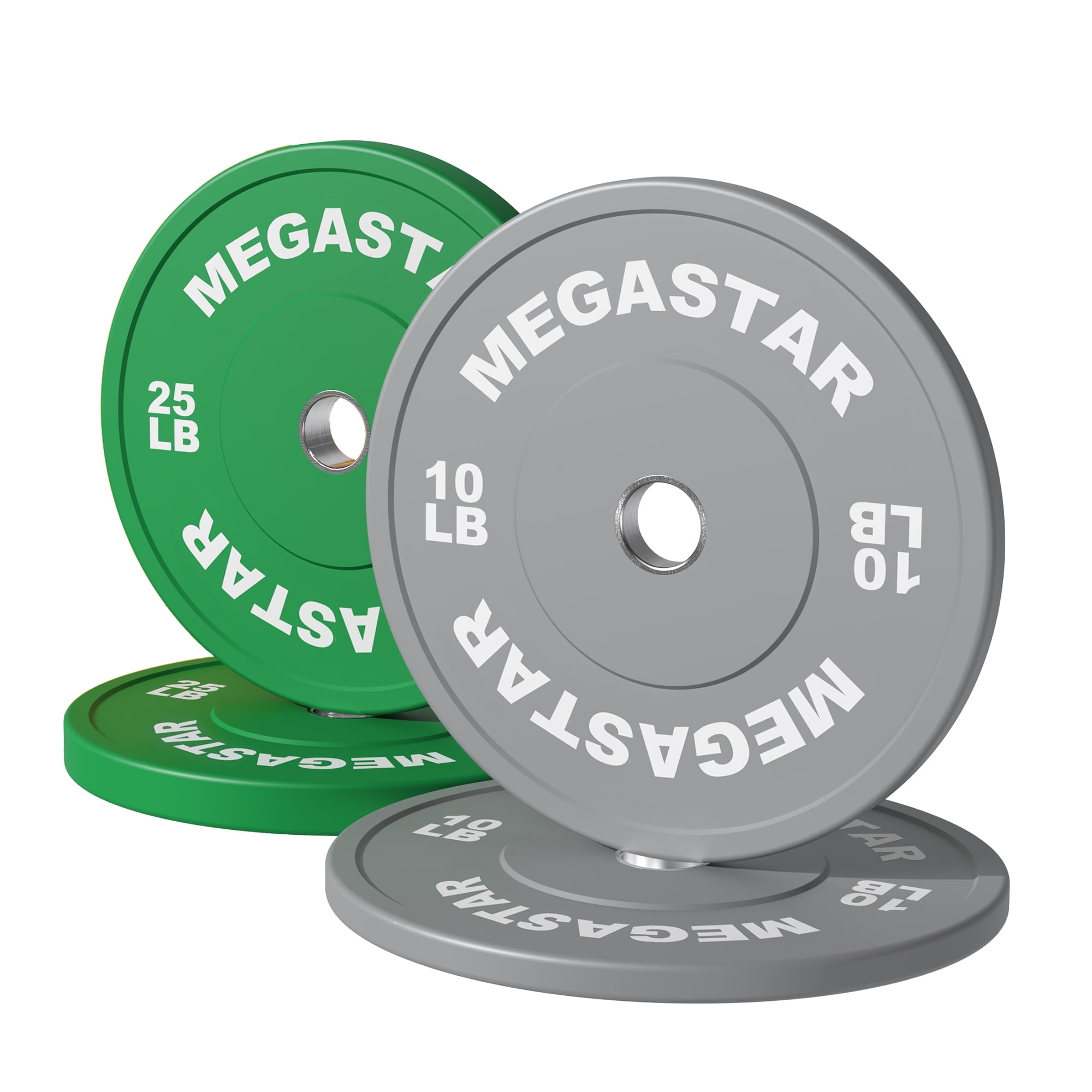 Olympic Bumper Plates, Color Rubber Plates with 2-inch Steel Inserts ...