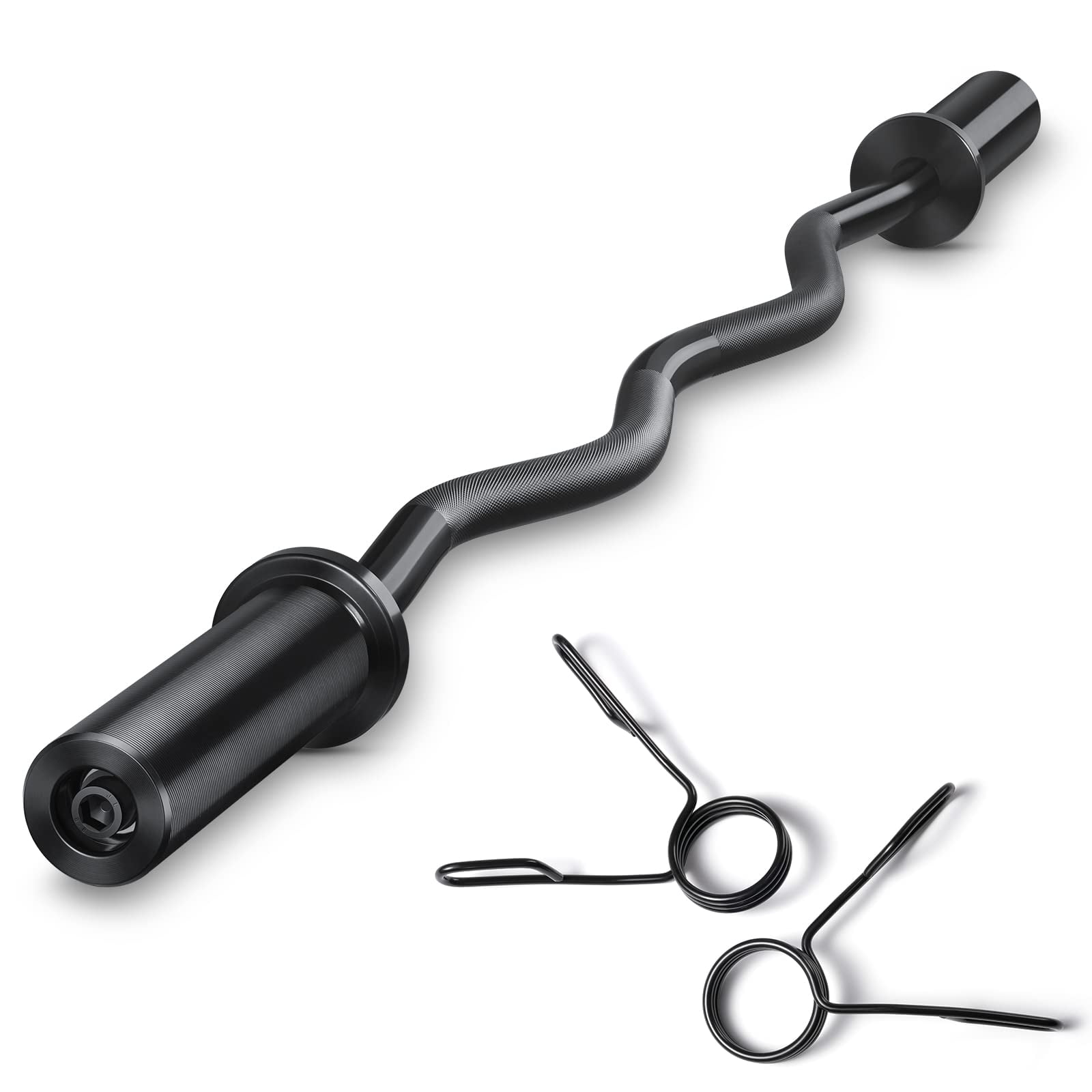 Free Shipping Olympic Ez Curl Barbell Bar 47 For 2 Inch Weight Plates