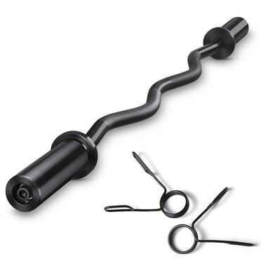 CAP Barbell Chrome 47" Olympic Curl Bar - Walmart.com