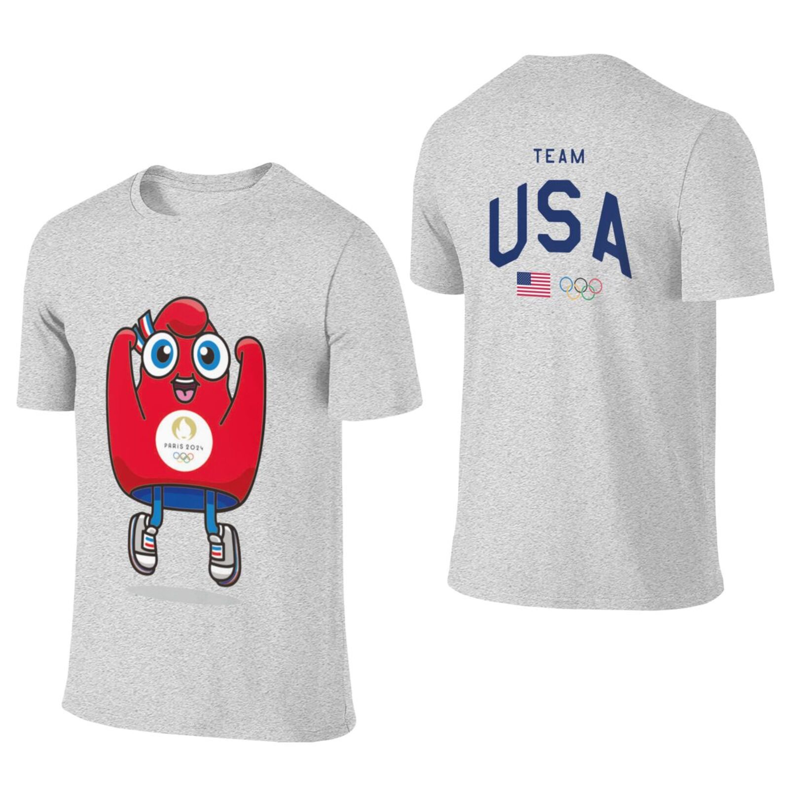 Olympic Games Paris 2024 Men'S Cotton T-Shirt Exclusive Uniforms For ...