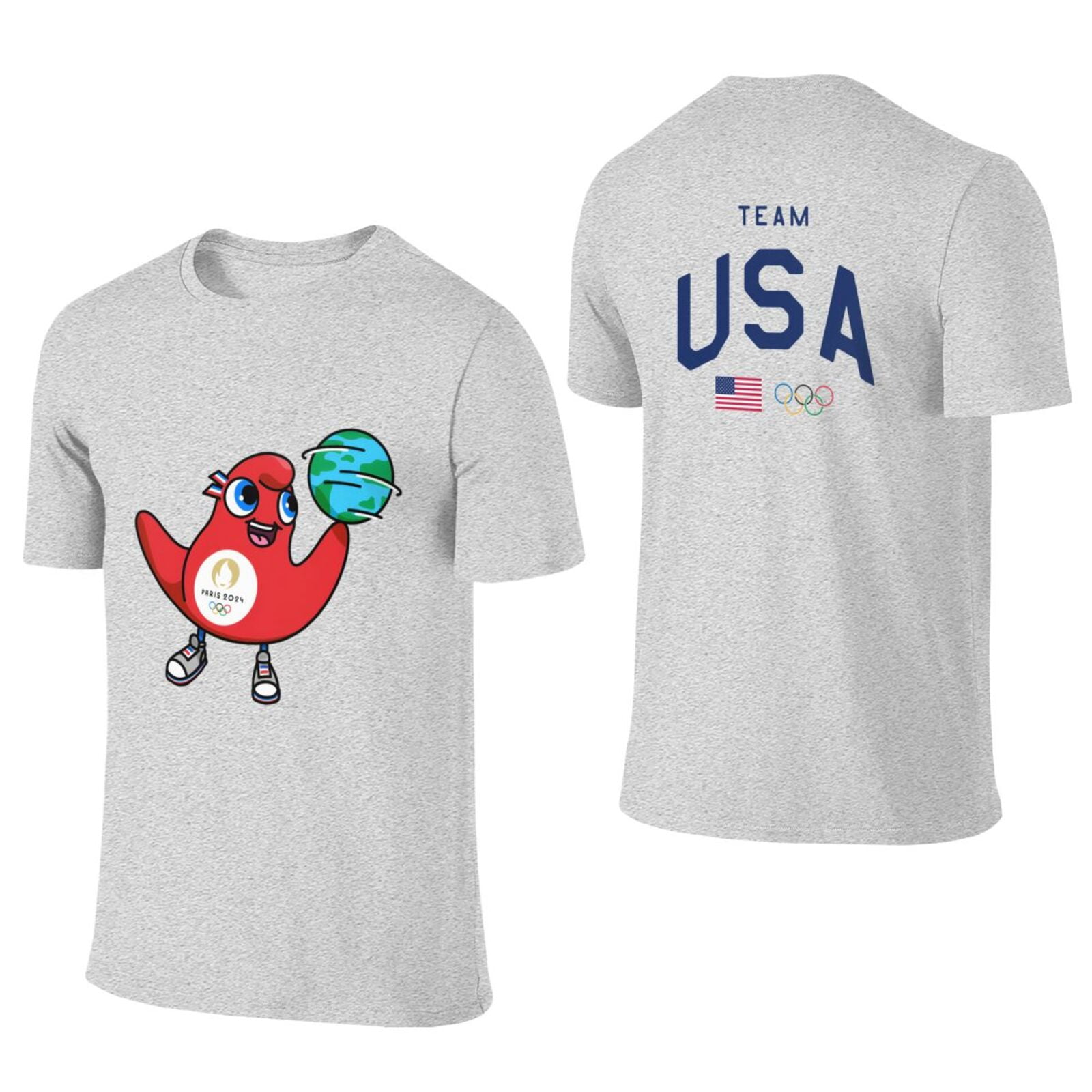 Olympic Games Paris 2024 Men'S Cotton T-Shirt Exclusive Uniforms For ...