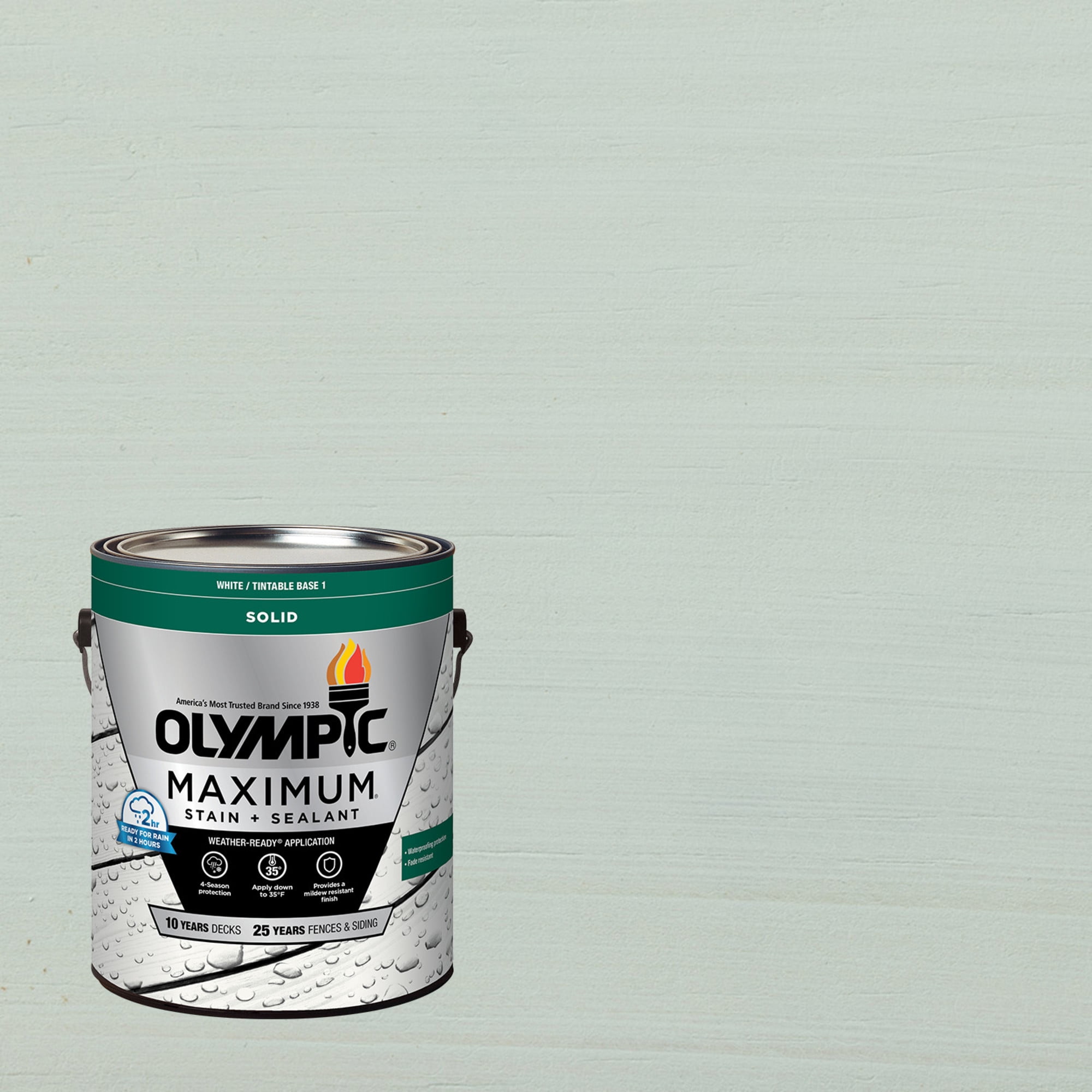 Olympic Maximum 1 Gallon SC-1019 Cool Dusk Solid Color Exterior Stain ...