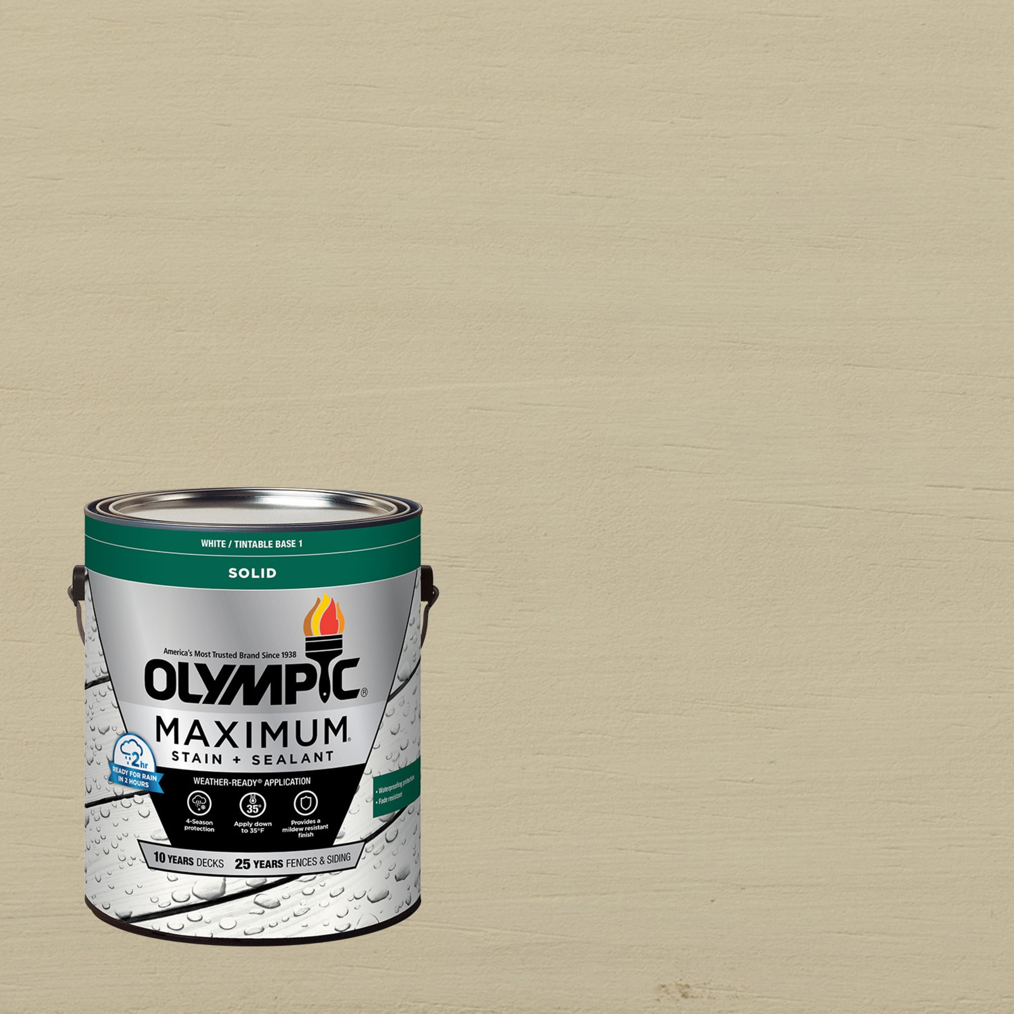 Olympic Maximum 1 Gallon SC-1035 Glenn Annie Solid Color Exterior Stain ...