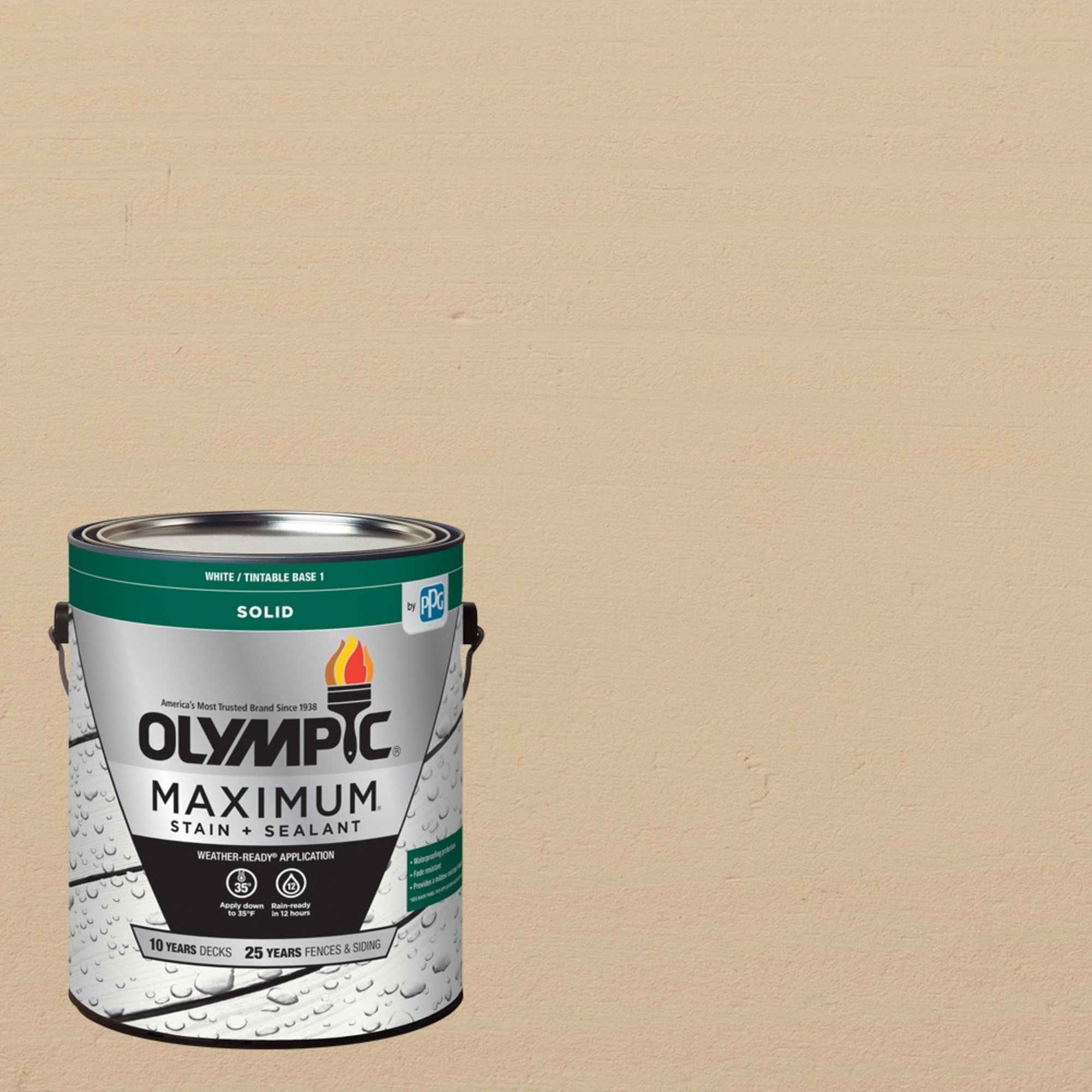 Olympic Maximum 1 GallonSC-1062 Pink Sand Solid Color Exterior Stain ...
