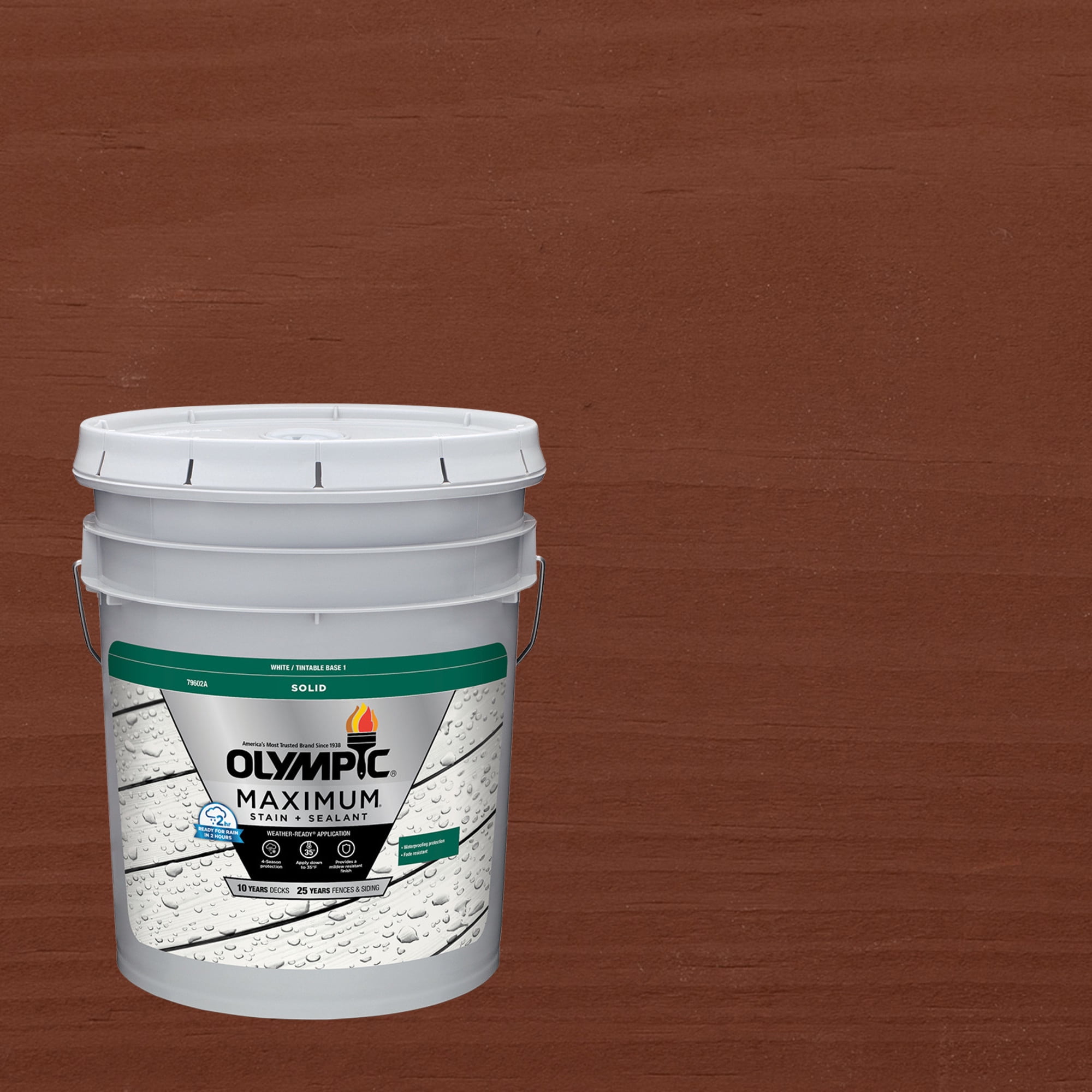 Free Shipping! Olympic Maximum 5 Gallons Port Wine Solid Color Exterior ...