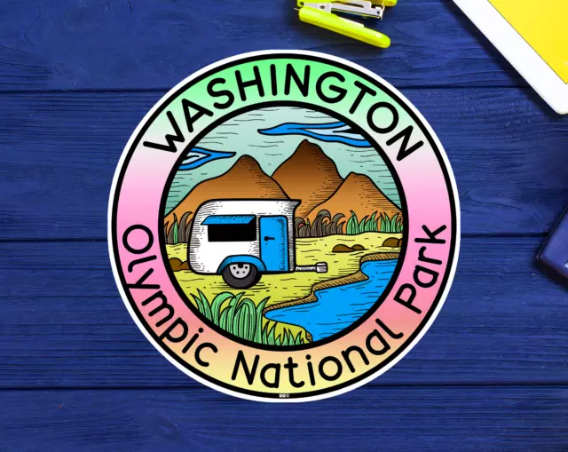 Olympic National Park Washington Decal Sticker Camping Camper Camp ...