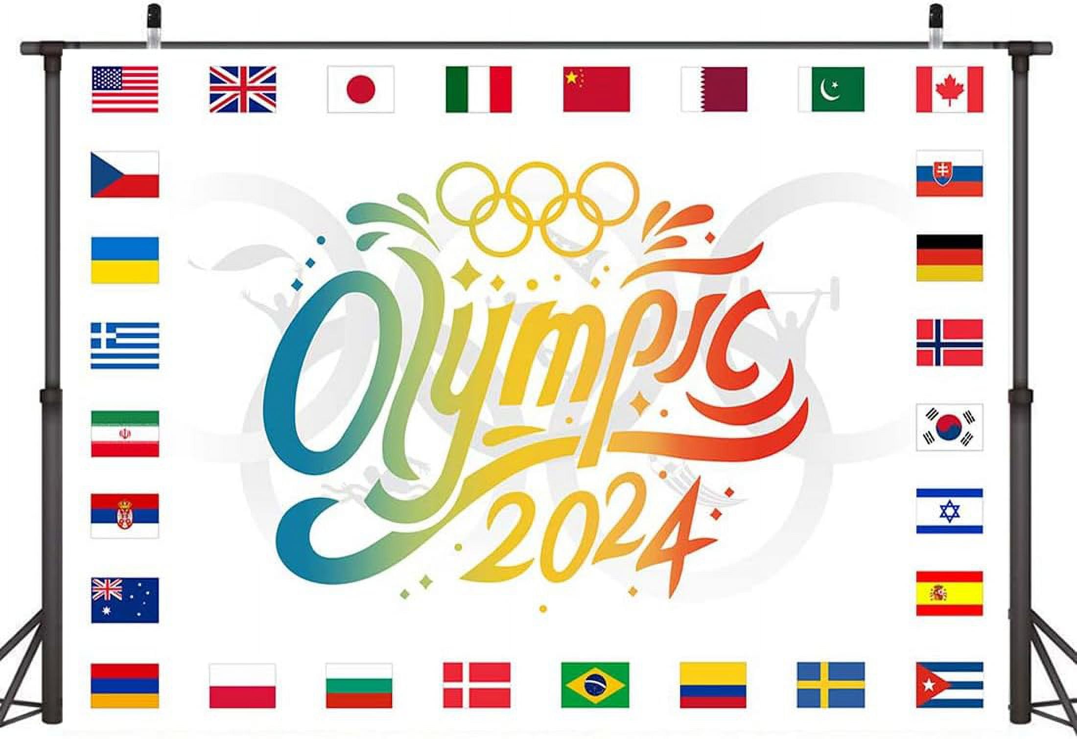 Olympic Party Decorations 2024 Olympics Rings Games Backdrop Banner ...