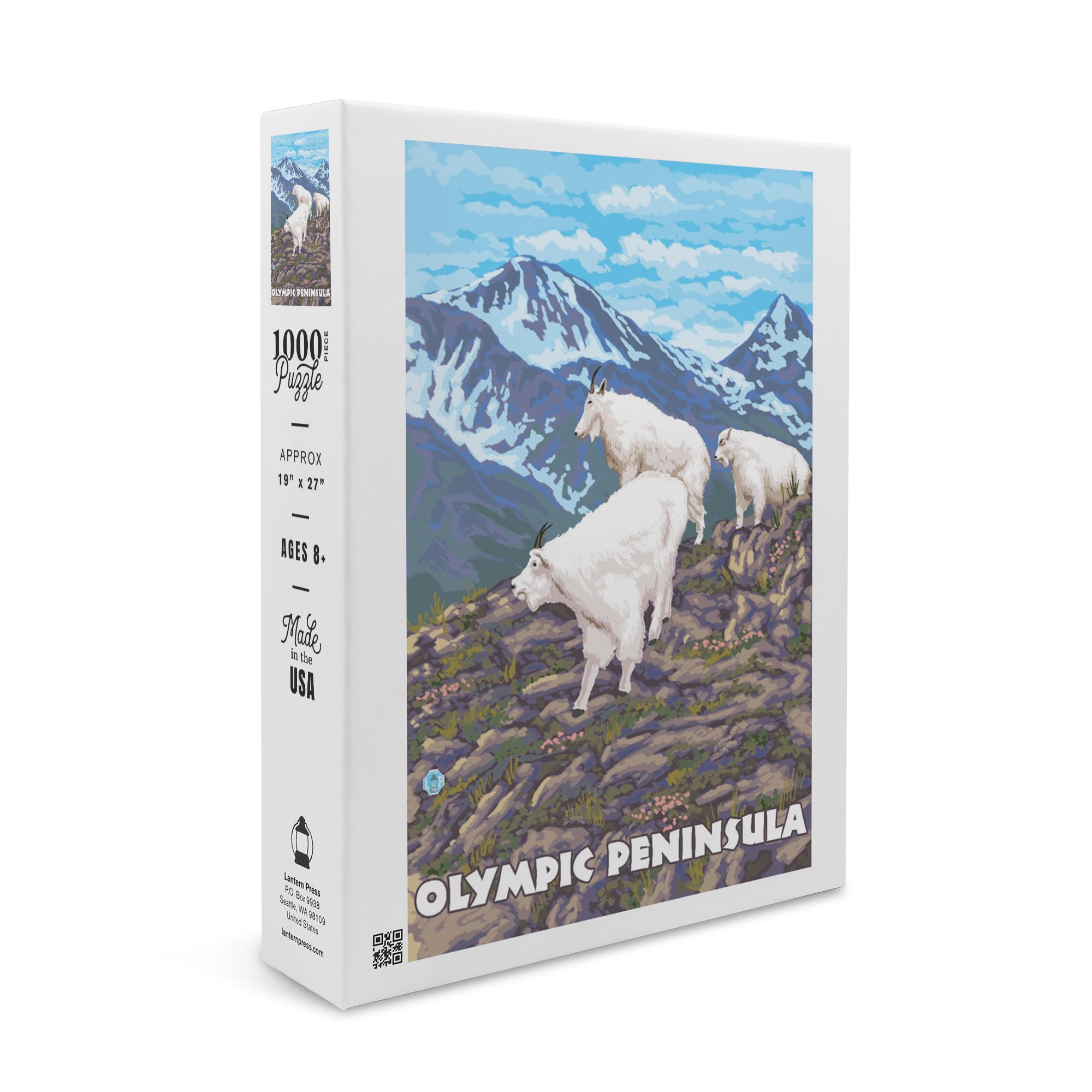 Olympic Peninsula, Mountain Goats (1000 Piece Puzzle, Size 19x27 ...