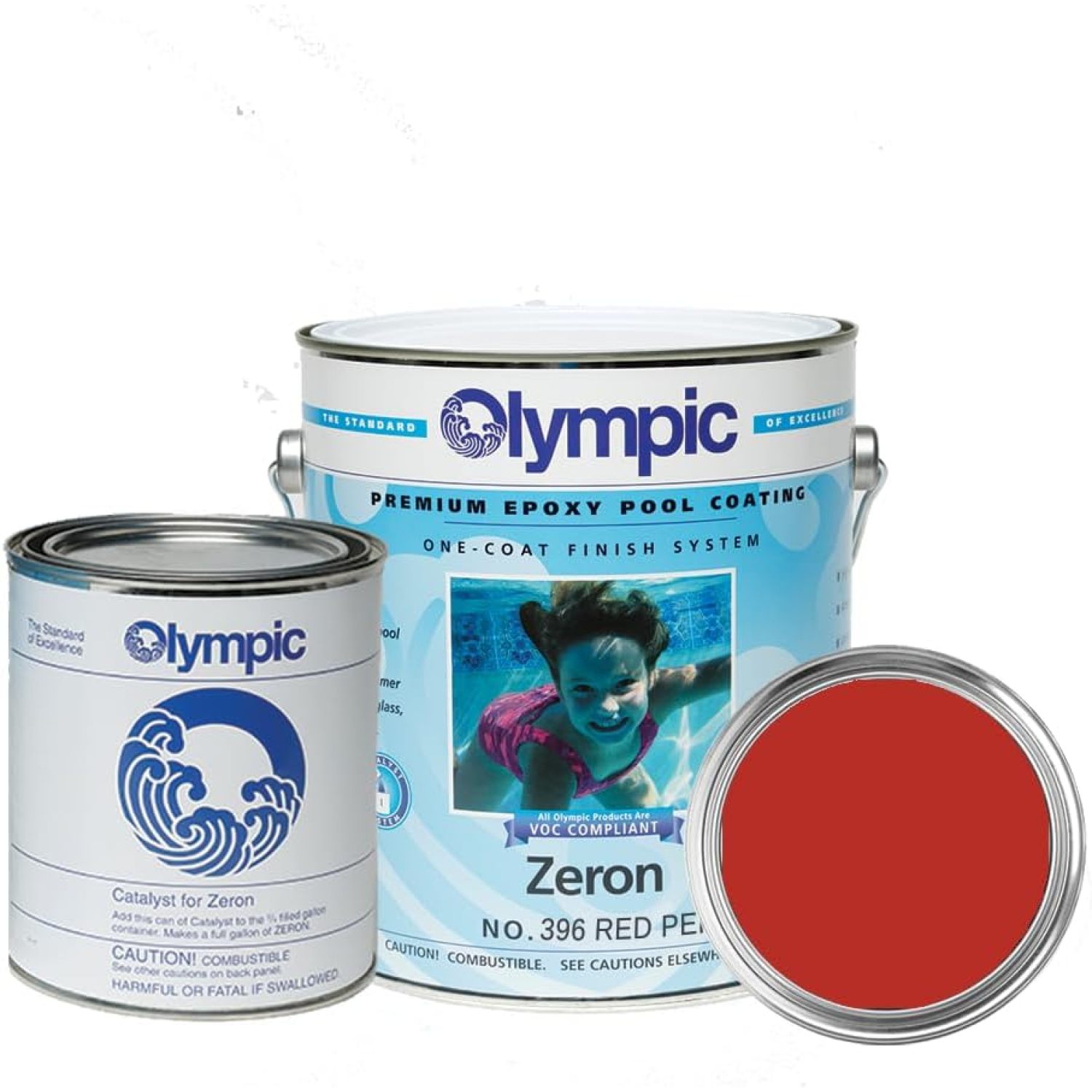 Olympic Pool Paint - Zeron - Bikini Blue - 1 Gallon - two-part epoxy ...