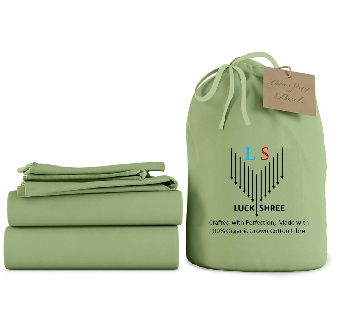 Olympic Queen Size Organic Cotton Sheet Set- 100% Organic 1000-Thread ...