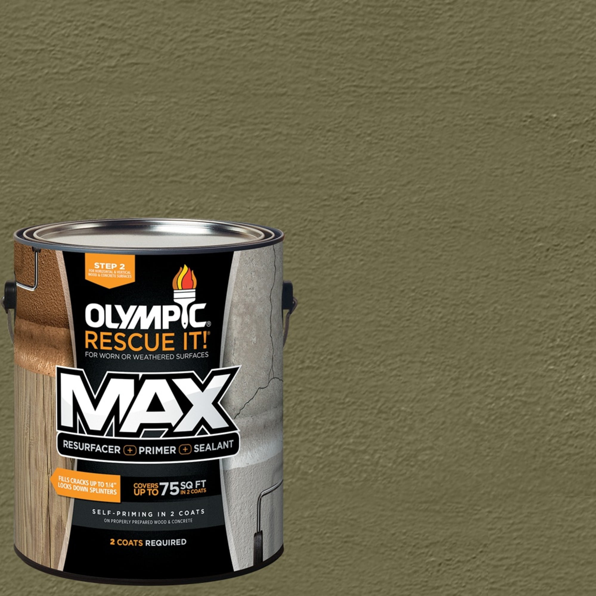 Olympic Rescue It 1 Gallon SC-1005 Autumn Gray Exterior Deck Resurfacer ...