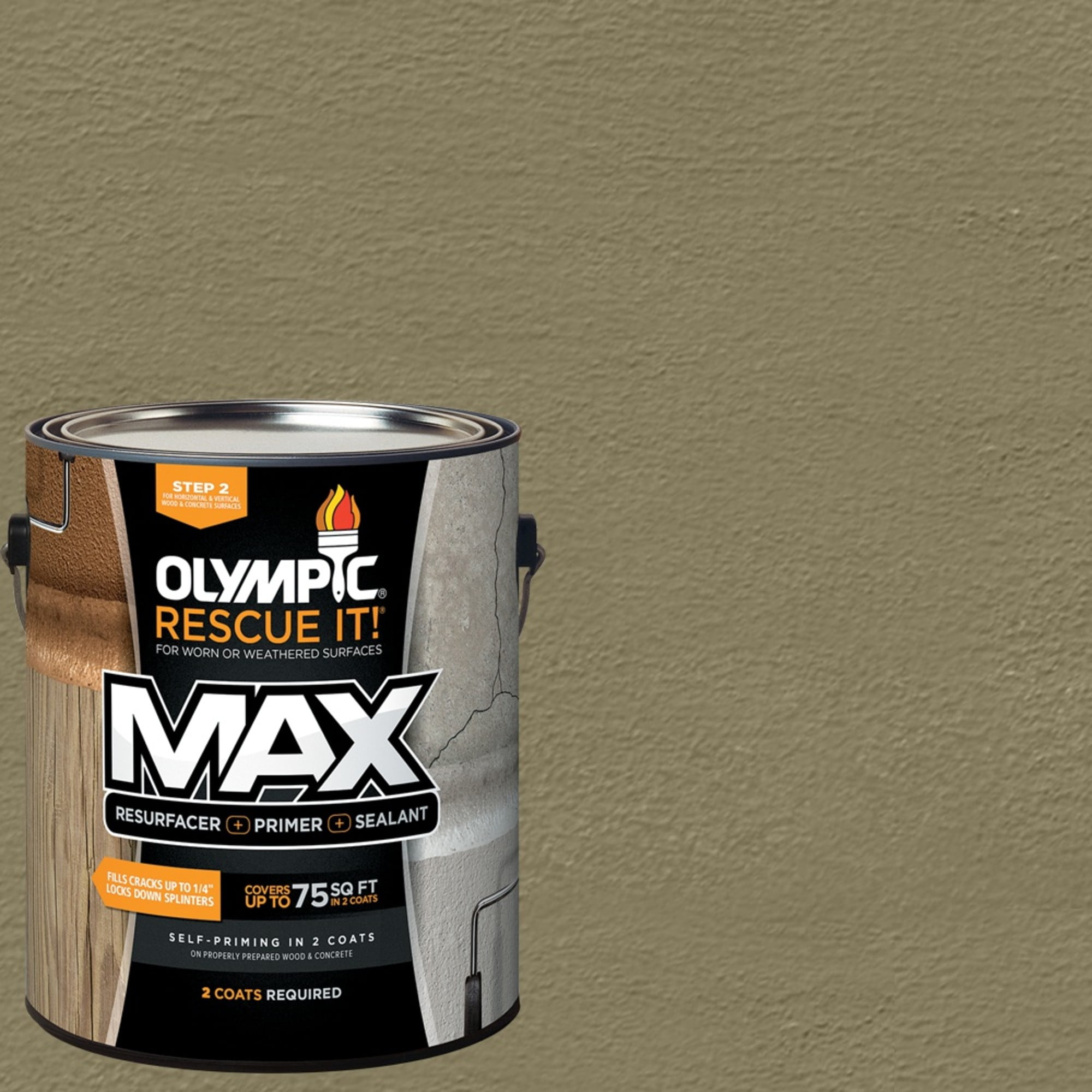 Olympic Rescue It 1 Gallon SC-1024 Dark Ash Exterior Deck Resurfacer ...