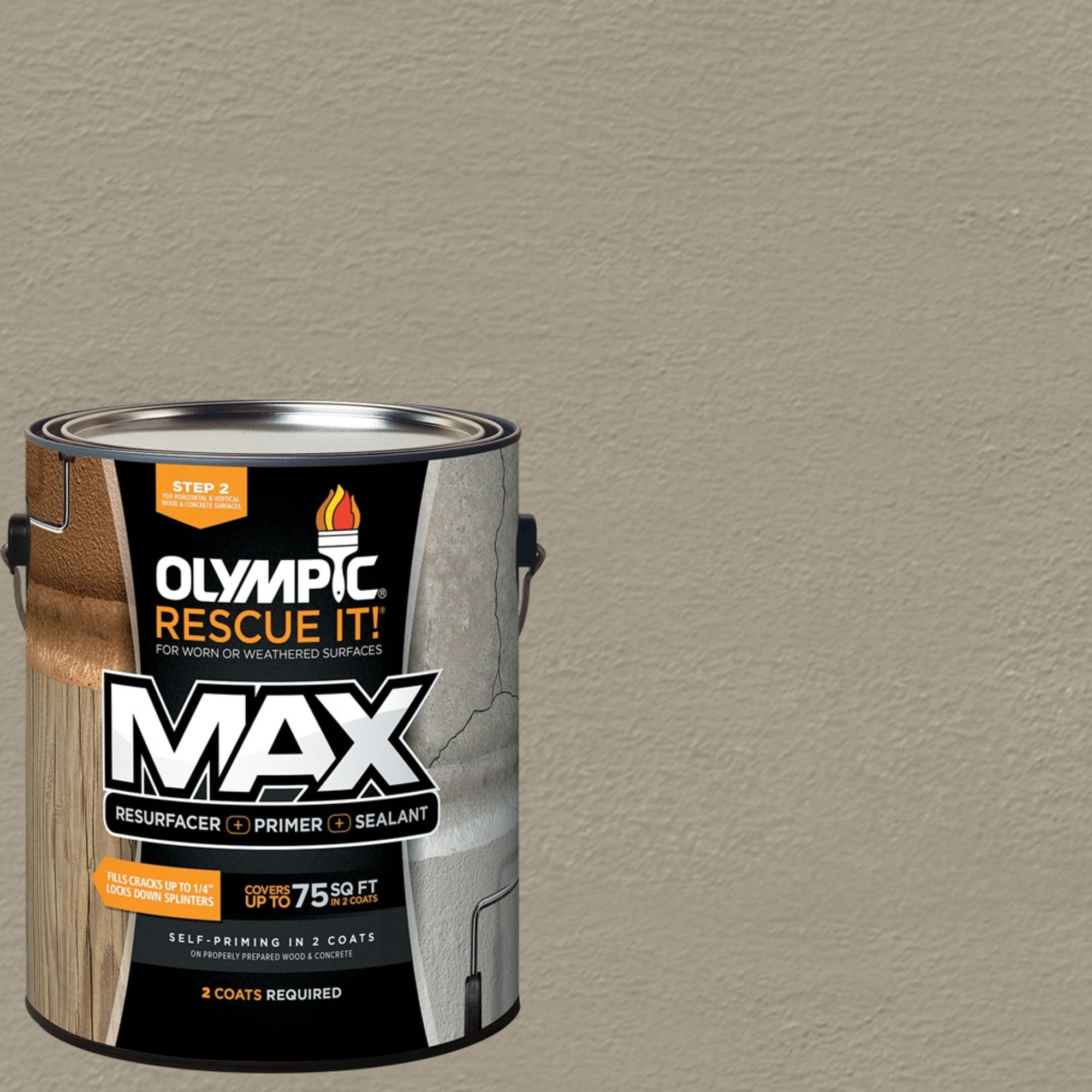 Olympic Rescue It 1 Gallon SC-1037 Gray Marble Exterior Deck Resurfacer ...