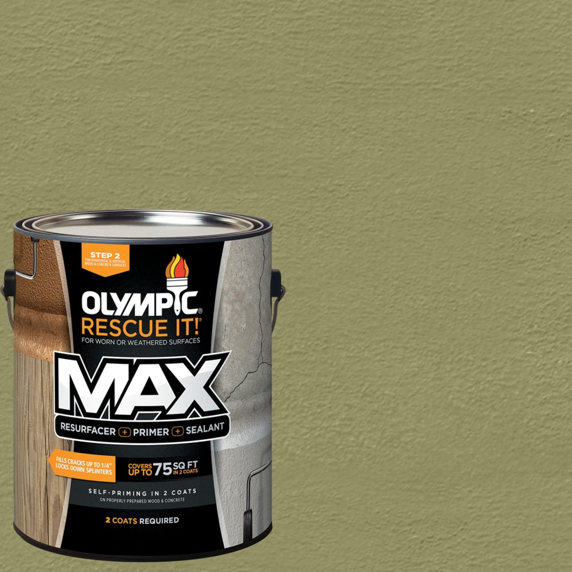 Olympic Rescue It 1 Gallon SC-1043 Gray Jade Exterior Deck Resurfacer ...