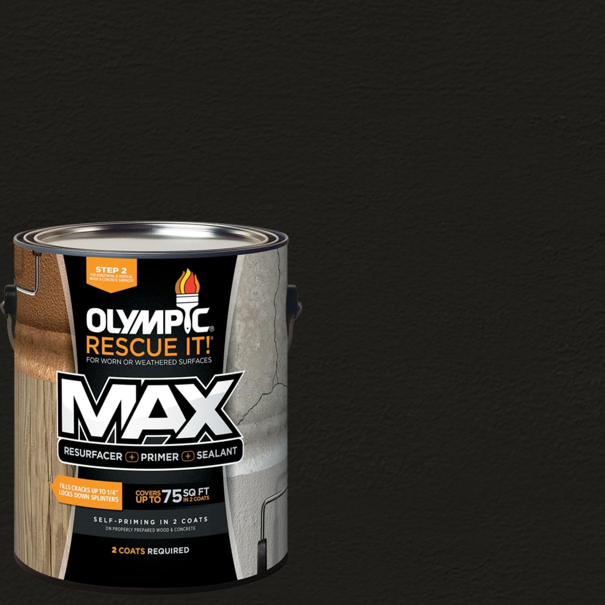 Olympic Rescue It 1 Gallon SC-1050 Mystic Black Exterior Deck ...