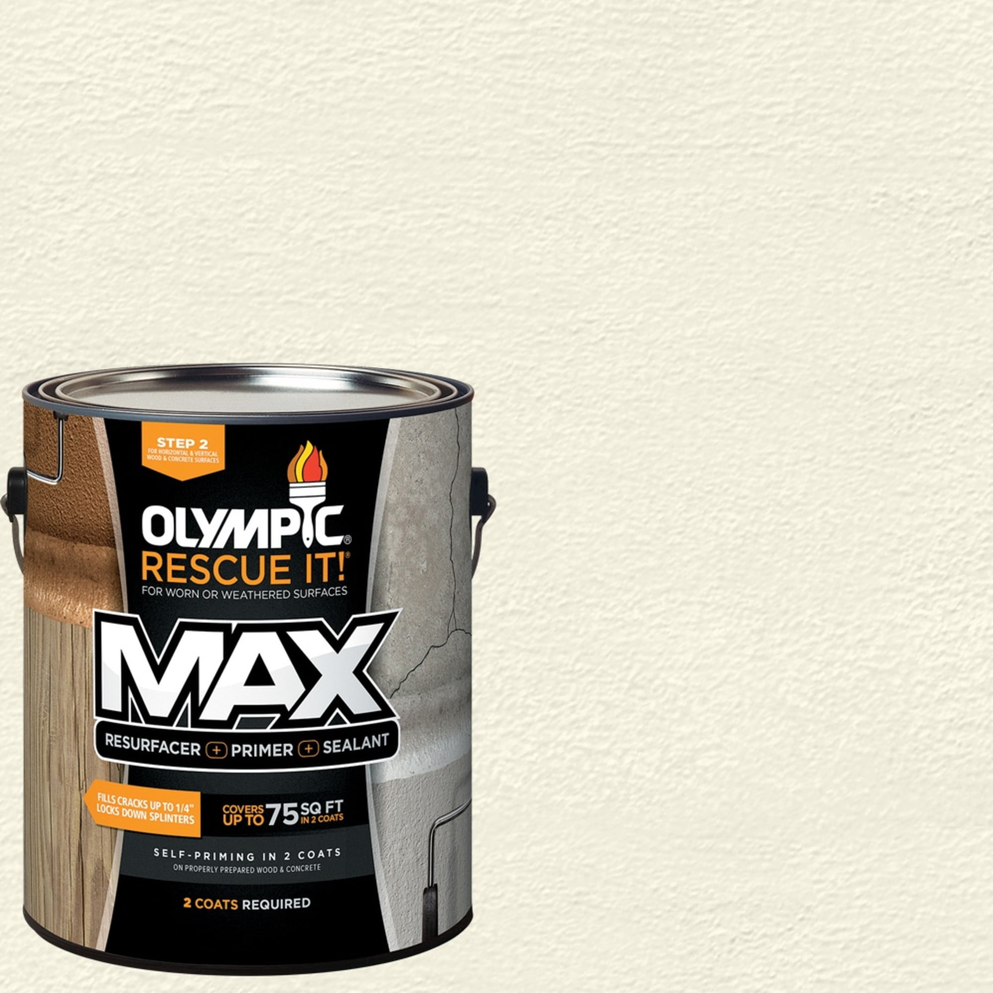 Olympic Rescue It 1 Gallon SC-1087 White Exterior Deck Resurfacer and ...