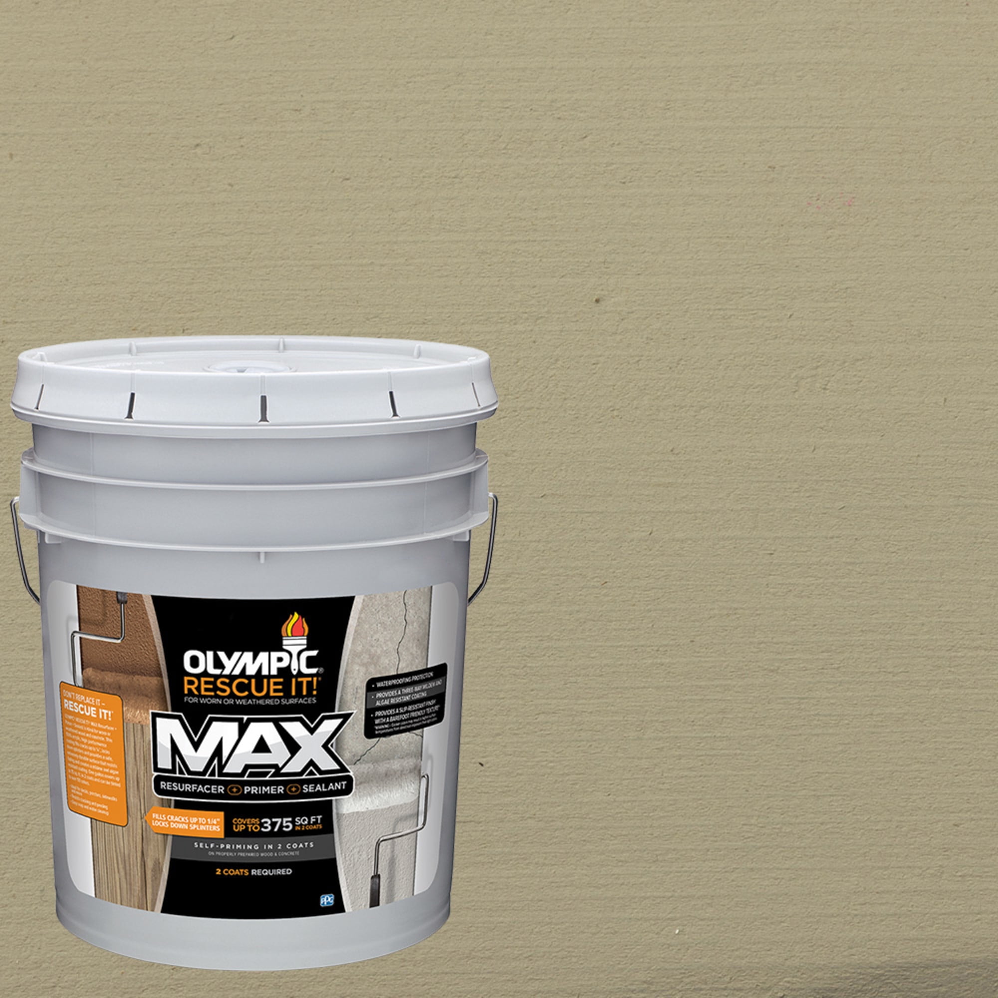Olympic Rescue It 5 Gallons SC-1071 Sandstone Solid Exterior Deck ...