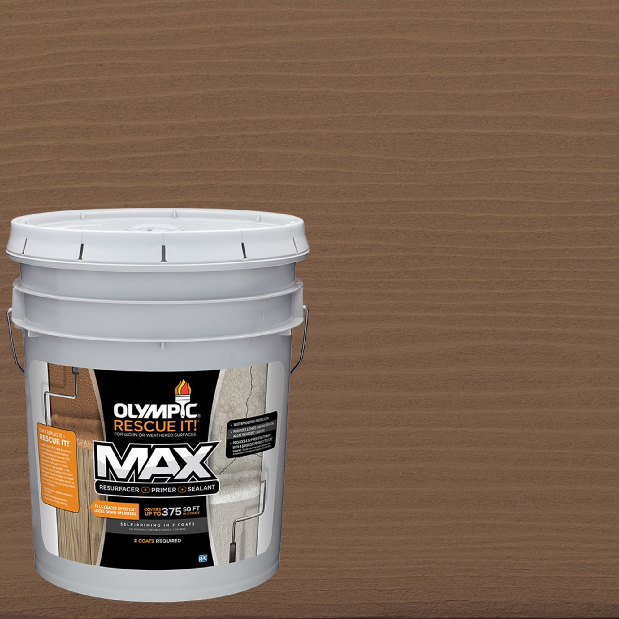 Olympic Rescue It 5 Gallons SC-1082 Tanglewood Solid Exterior Deck ...