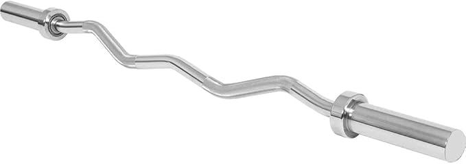 Super Curl Barbell 47" - Heavy-Duty EZ Curl Bar with 200 lb Capacity ...